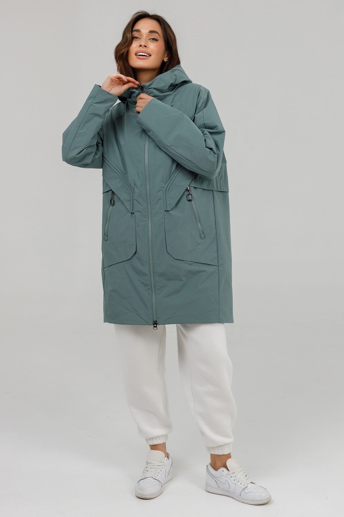 Куртка-парка великих розмірів жіноча купити — Mishele 2020