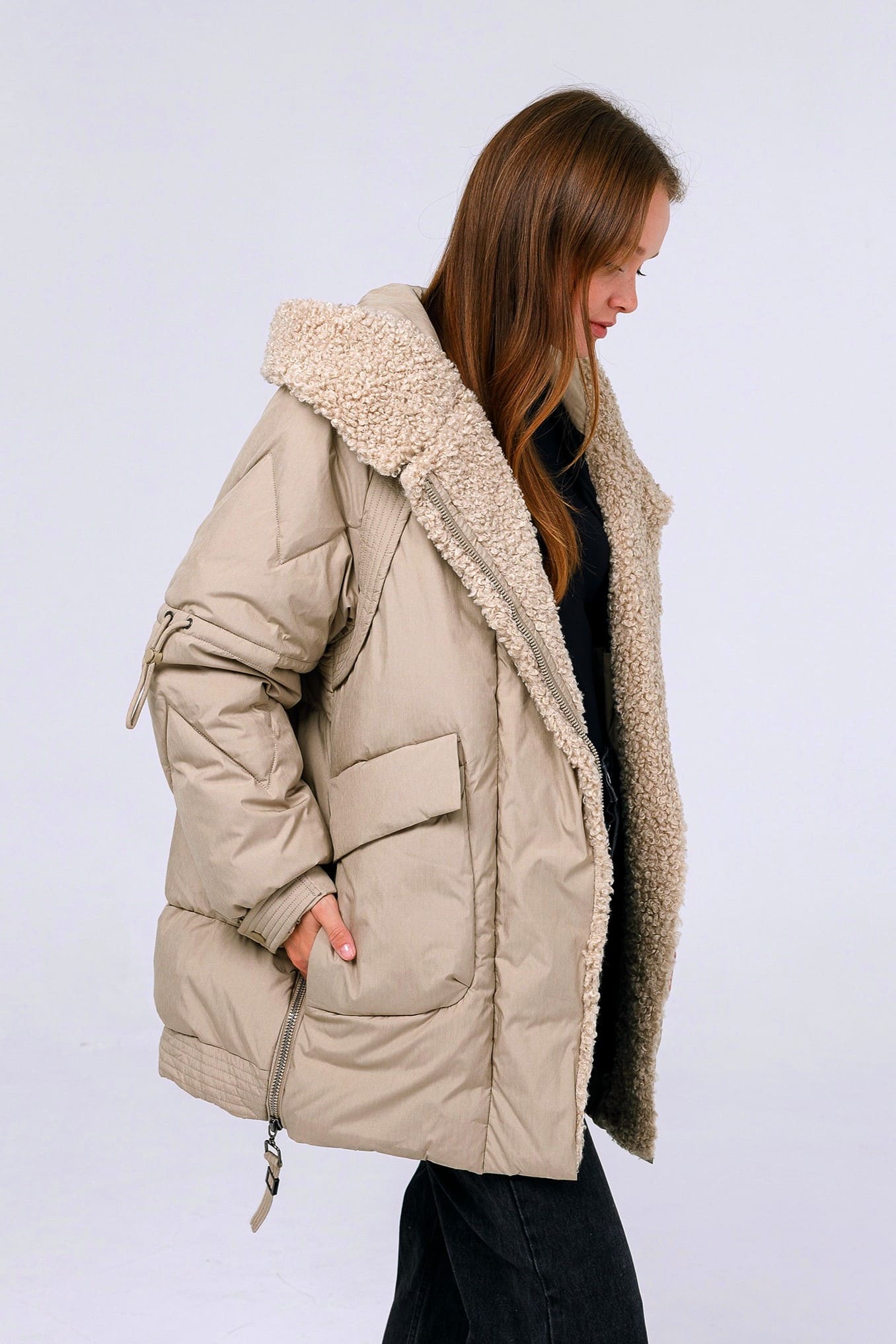 Зимова куртка жіноча з хутром — Автоледі Mishele 25441