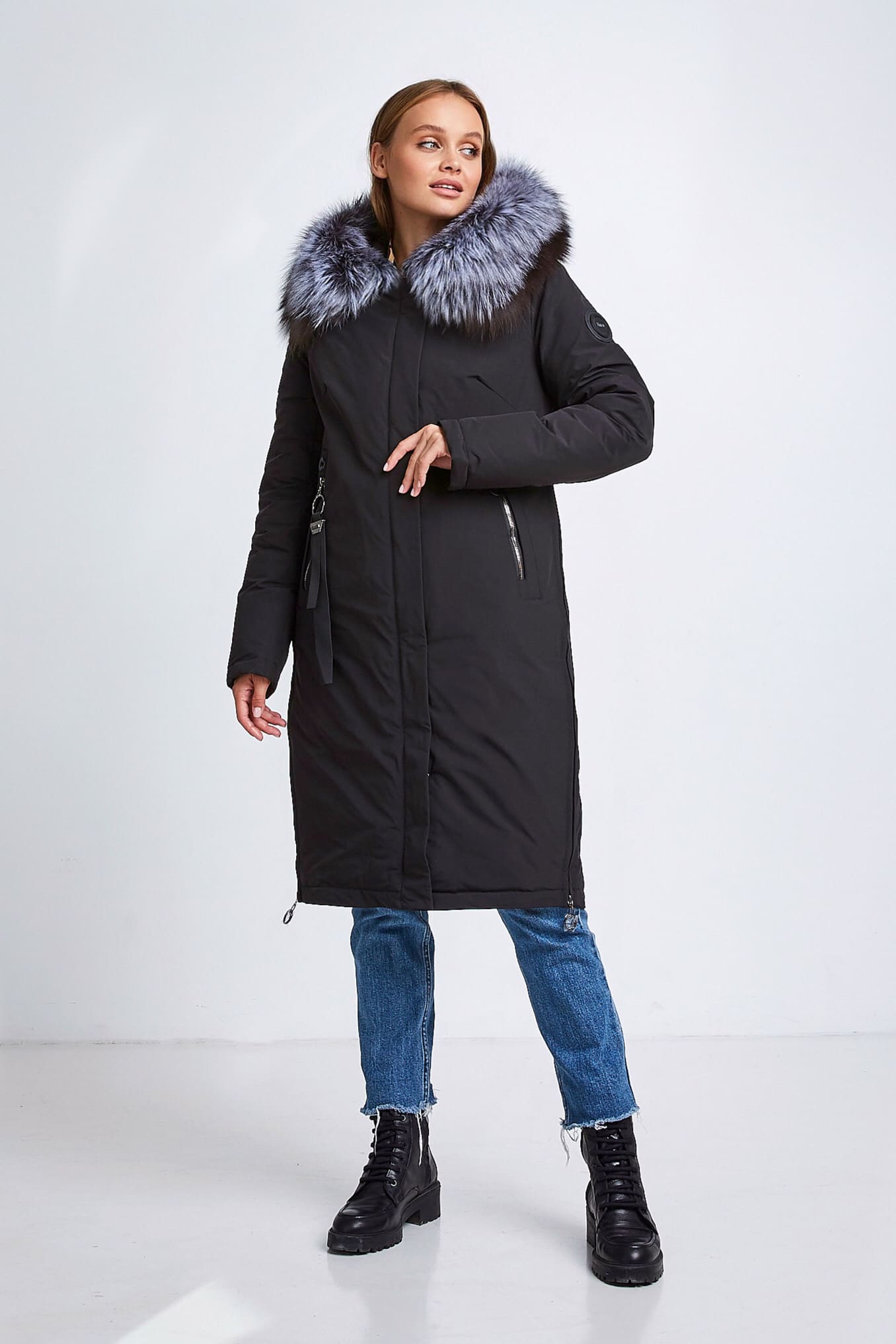 Парка с натуральным мехом Damader 6066-C купить Украине