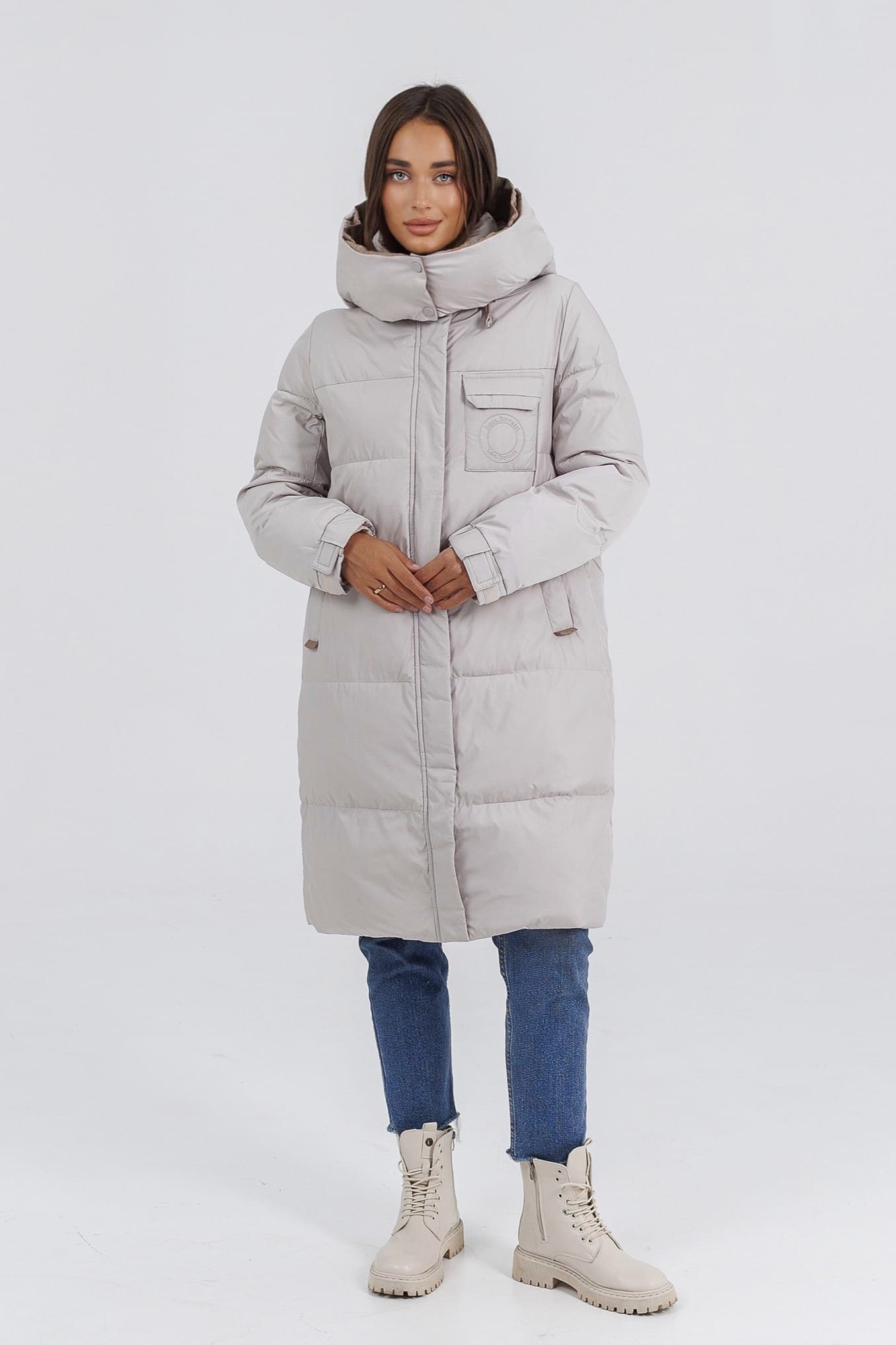 Пуховик з ведмедиком Polo купити дівчатам — LD-617